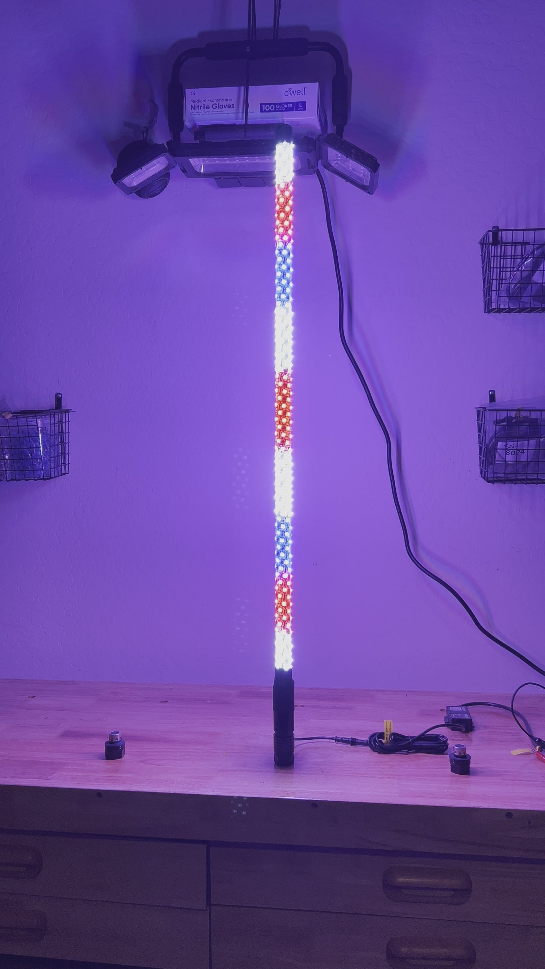 3FT LED Whip – Blue Line Whips